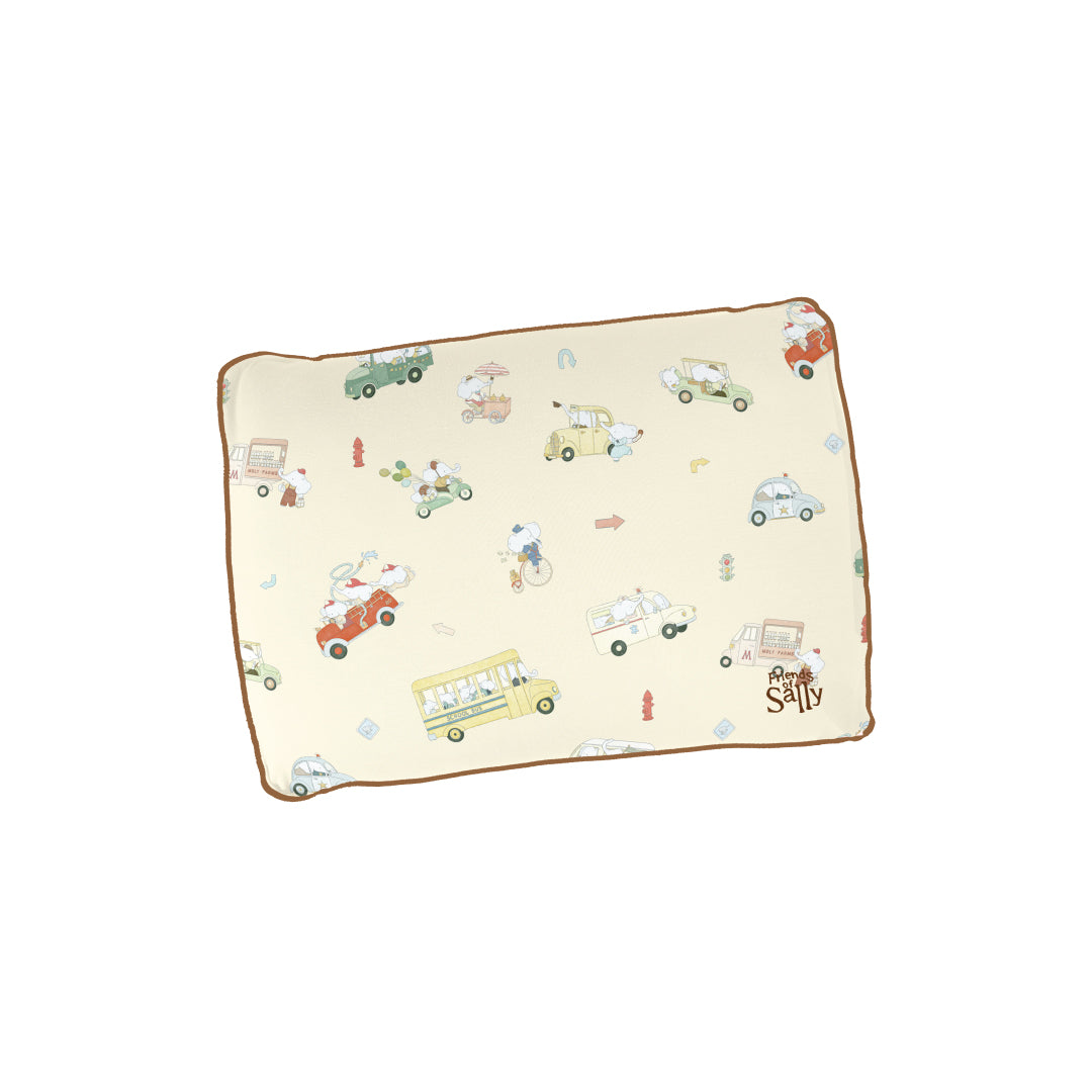 Baby Head Pillow - Whimsical Wheels – Friends of Sally