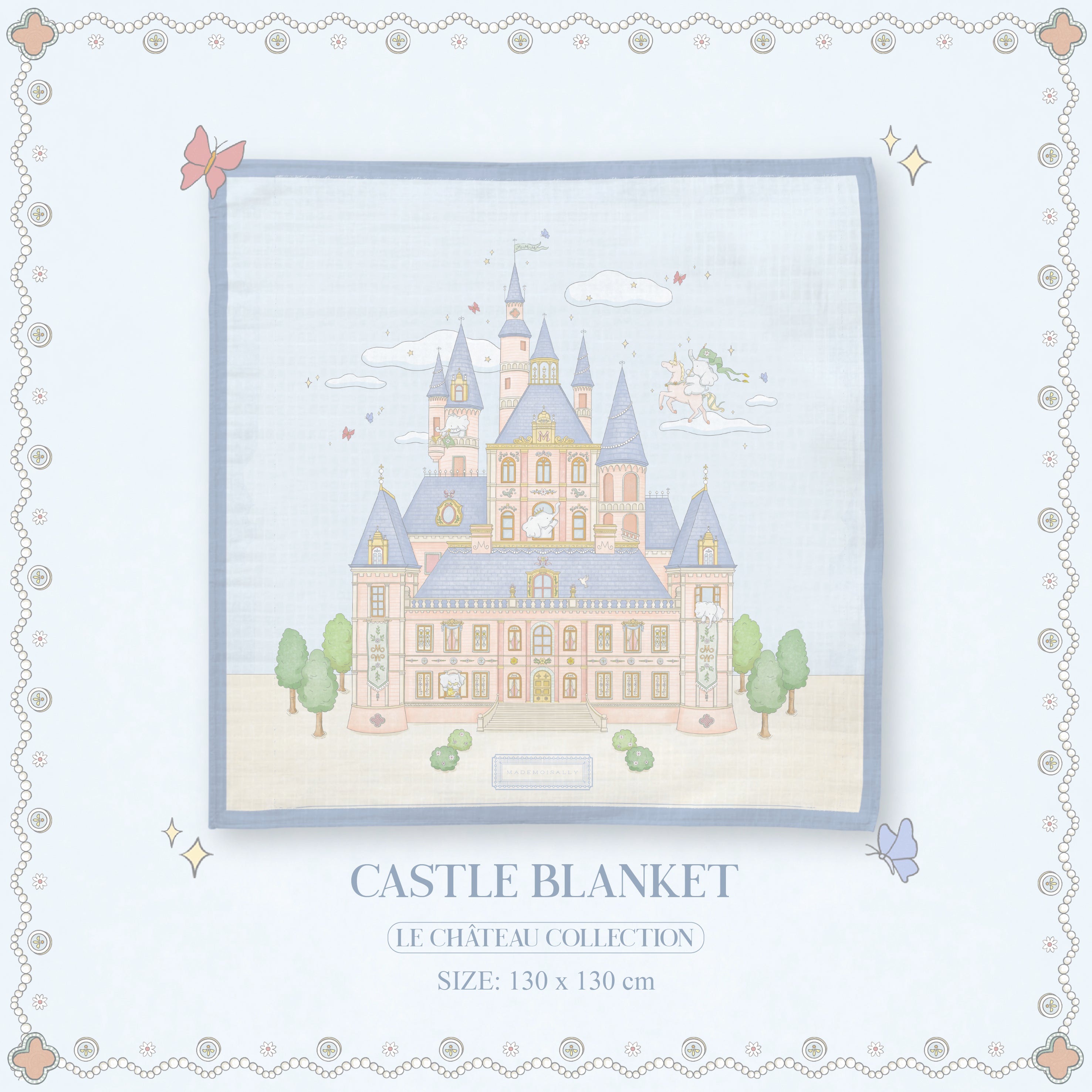 Bamboo Muslin Castle Blanket - Mademoisally – Friends of Sally